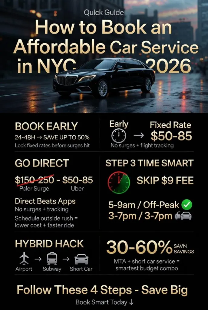 How To Book An Affordable Car Service In NYC: Ultimate 2026 Guide